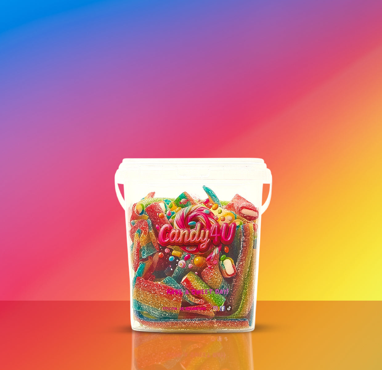 Rainbow Mix Small Bucket 600g – Candy4u